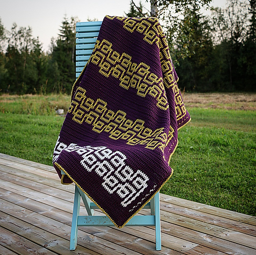 Ravelry: The One, Two, Three, Four! Blanket pattern by Martin Up North