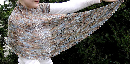 Ravelry: martuf's Waves Over Reef Shawl (Testing Skywave Shawl)