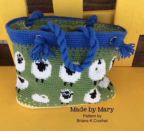Ravelry: Sheep Lamb Project Bag pattern by Briana K Designs
