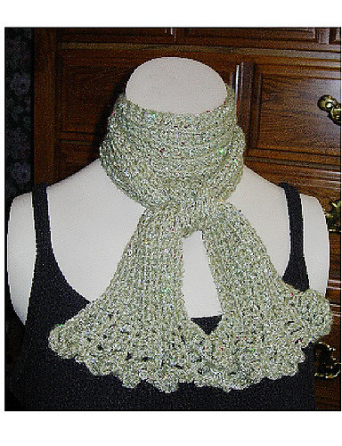 Ravelry: Scarf With Ruffled Ends pattern by Mary Jane Hall