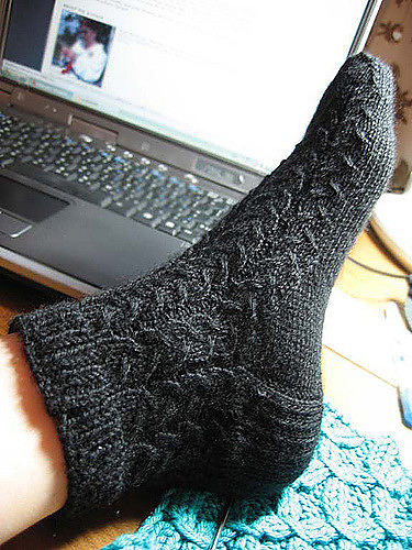 Ravelry: Juani's Braided Socks pattern by Lorna Campbell