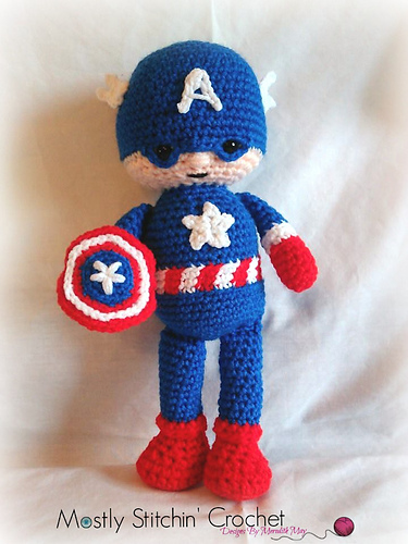 Ravelry: Captain America Inspired pattern by Mostly Stitchin' Crochet ...