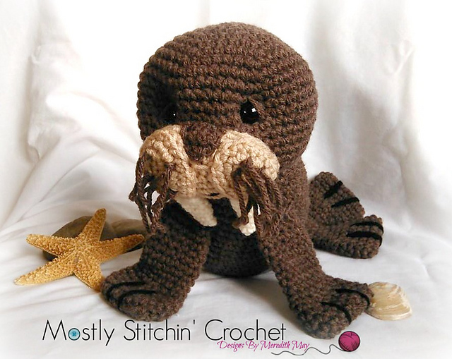 Ravelry: Walrus pattern by Mostly Stitchin' Crochet Designs by Meredith May