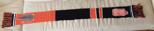Ravelry: Team Themed Sports Scarf pattern by Michael Baycura