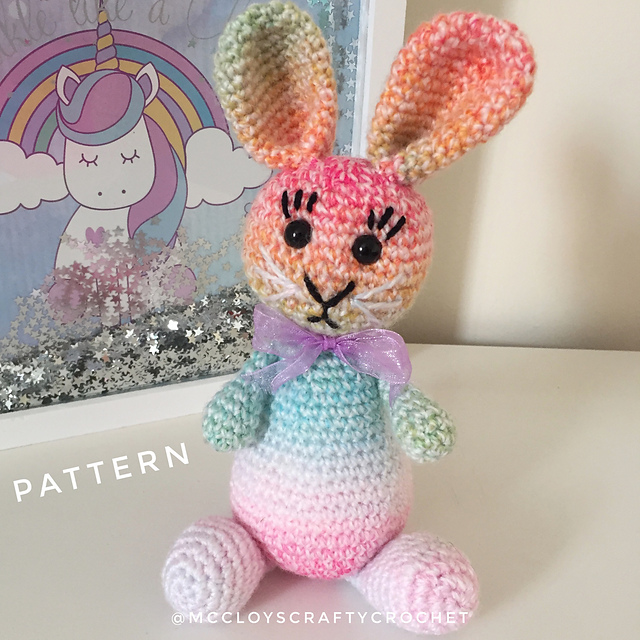 Ravelry: Rainbow rabbit pattern by McCloy’s Crafty Crochet