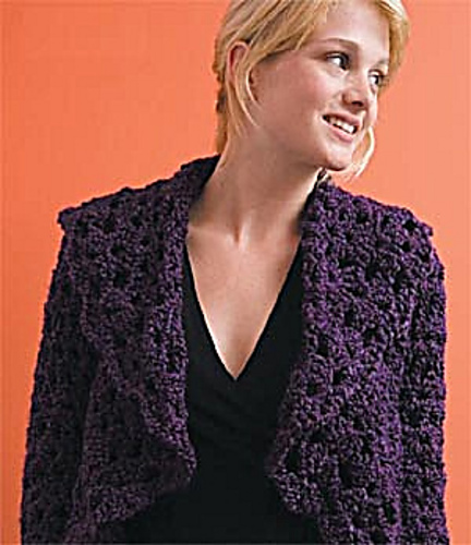 Ravelry: Olivia's Shrug pattern by Lion Brand Yarn