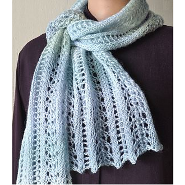 Ravelry: Mini Mochi Easy Lace Scarf pattern by Melanie Lewis