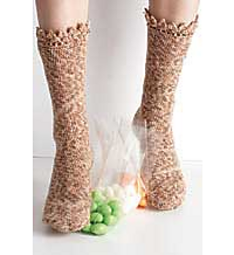 Ravelry: Crochet Socks with Lace Edge pattern by Patons