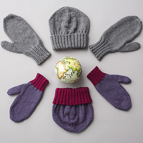 Ravelry: Basic Hat & Mittens 2 Needles (Mittens) pattern by Patons