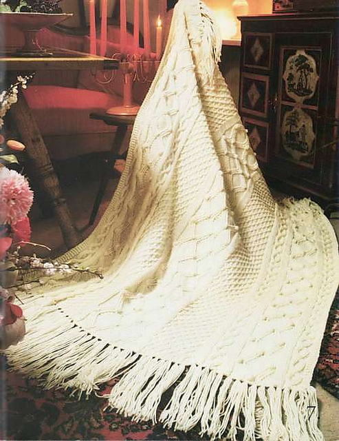 Ravelry: Fisherman Knit Afghan pattern by Patons