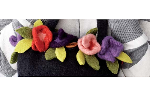 Ravelry: Felted Posy Bag #158 pattern by Patons
