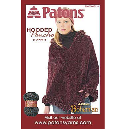 Ravelry: Hooded Poncho #110 pattern by Patons