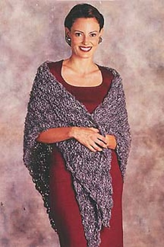 Ravelry: Simple Shawl #1327 pattern by Lion Brand Yarn