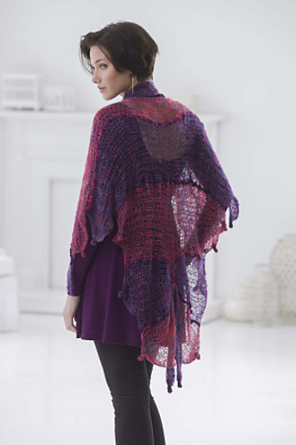 Ravelry: Butterfly Shawl #L20647 pattern by Lion Brand Yarn