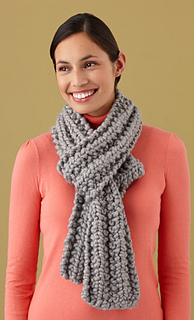Ravelry: Loom Knit Mistake Rib Scarf pattern by Lion Brand Yarn