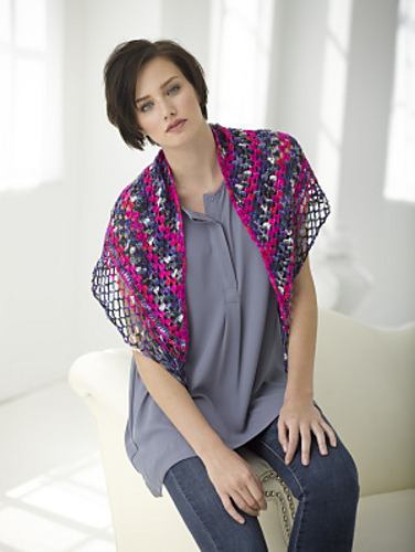 Ravelry: Yin Yang Shawl #L30270 pattern by Lion Brand Yarn