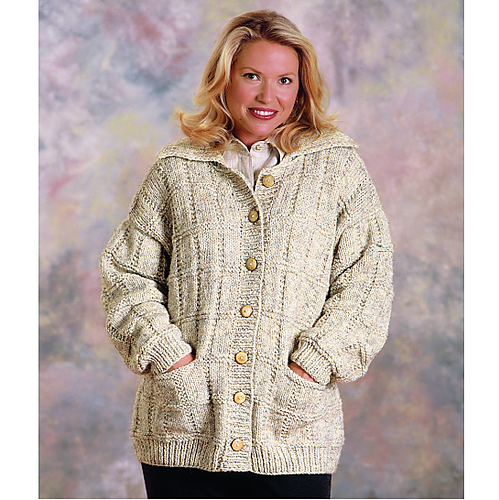 Ravelry: Box Stitch Cardigan pattern by Lion Brand Yarn