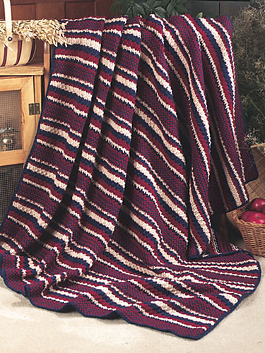 Ravelry: Knitted Stripe Afghan pattern by Carolyn Pfeifer