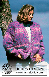 Ravelry: 19-6 jacket with pattern borders pattern by DROPS design