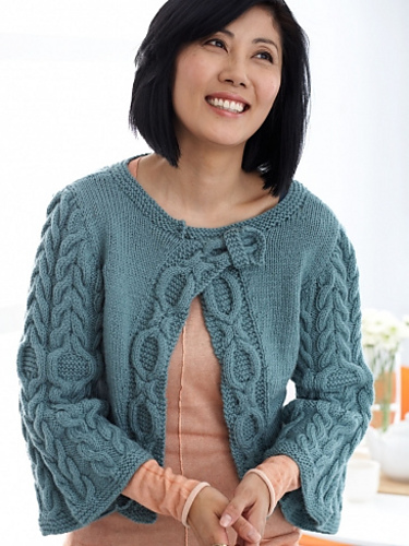 Ravelry: Diagonal Cables Cardigan pattern by Patons