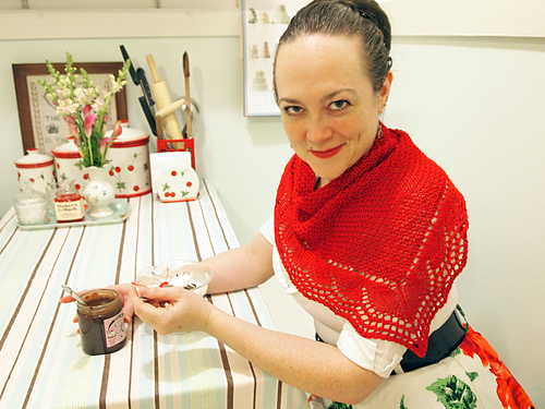 Ravelry: Raspberry Ripple Shawlette pattern by Meghan C. Radick