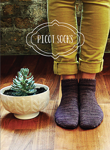 Ravelry: Picot Socks pattern by Lydia Gluck