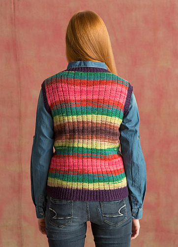 Ravelry: Seeded Rib Vest pattern by Meg Myers