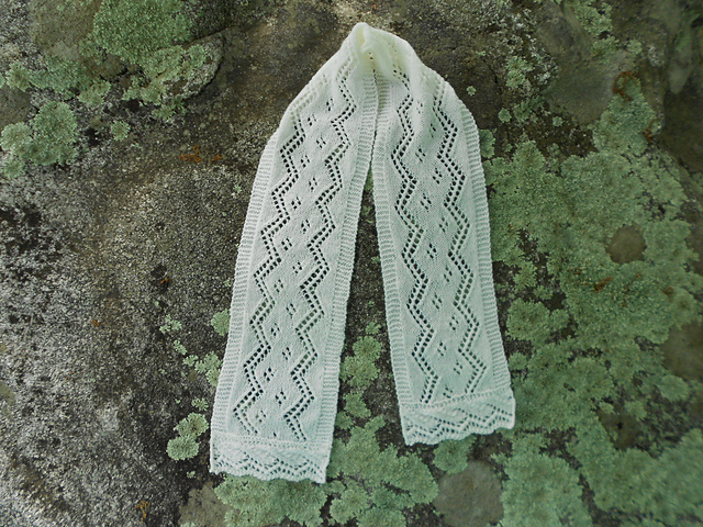 Ravelry: Winding Ribbons Lace Scarf pattern by Melody Hadley