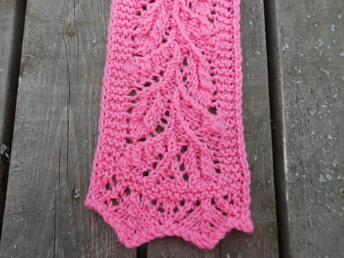 Ravelry: Leaf and Bud Lace Scarf pattern by Melody Hadley