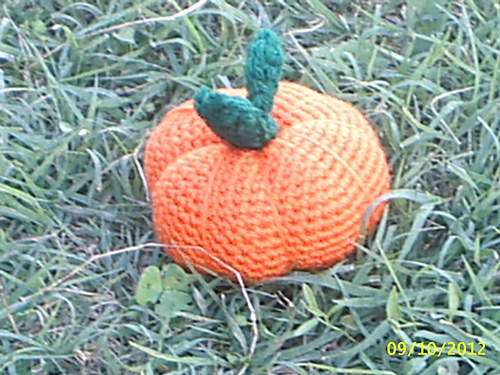 Ravelry: Crocheted Pumpkin Pincushion pattern by Armina Parnagian