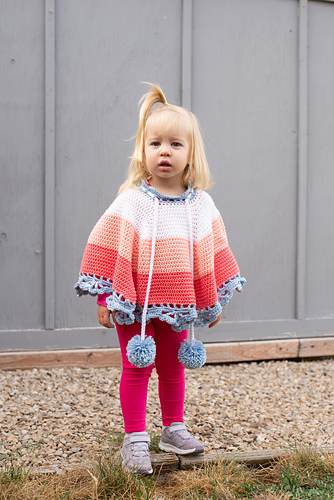 Ravelry: Girls Color Block Poncho pattern by Melody Francis