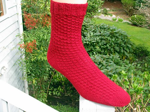 Ravelry: Diamond Drop Socks pattern by Sherri Hazen