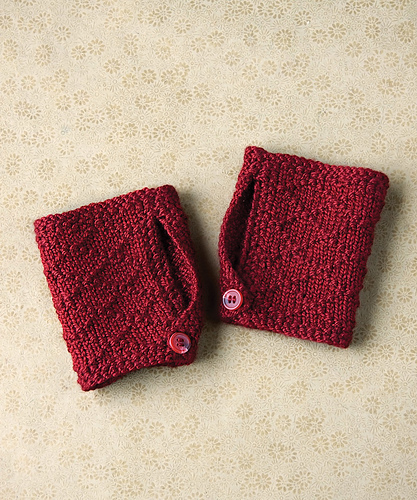 Ravelry: Buttoned Wristlets pattern by Megan Goodacre