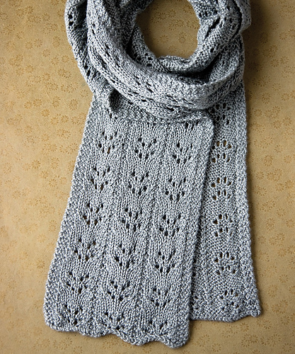 Ravelry: Branching Eyelet Scarf pattern by Megan Goodacre
