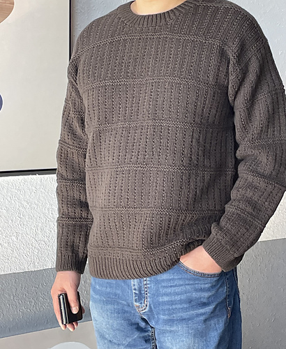 Ravelry: Ridge Rib Sweater pattern by Manmi Choi