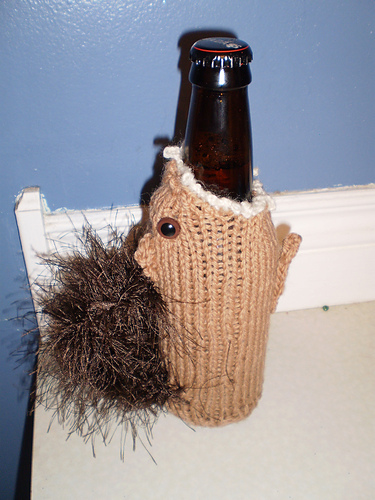 Ravelry: Scrat and Squirrel Beer Bottle Cozy pattern by Jessie Correa