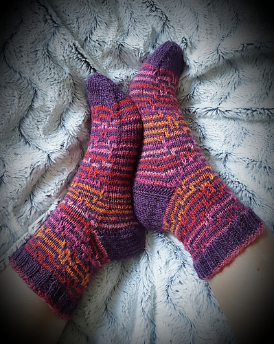 Ravelry: Circuit Socks pattern by Shuyi Wu