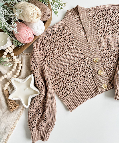 Ravelry: Caribbean Crop Cardigan pattern by MJ's Off The Hook Designs