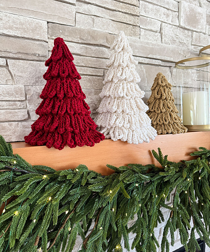 Ravelry: Bulky & Quick Loopy Trees pattern by MJ's Off The Hook Designs