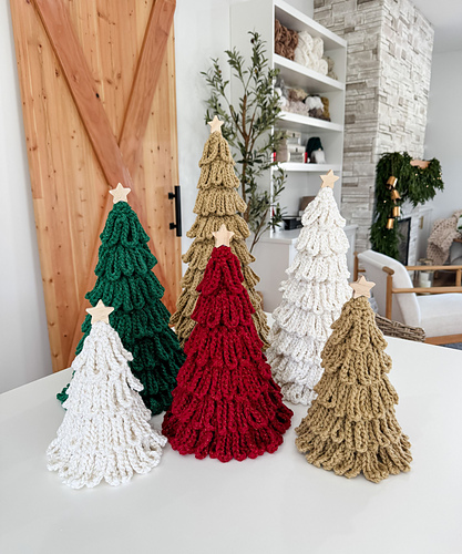 Ravelry: Bulky & Quick Loopy Trees pattern by MJ's Off The Hook Designs