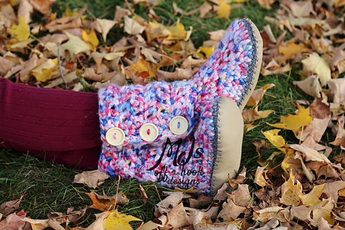 Ravelry: Criss Cross Slipper Boots pattern by MJ's Off The Hook Designs