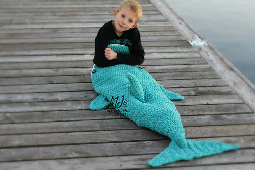 Ravelry: Soft & Cozy Dolphin Blanket pattern by MJ's Off The Hook Designs
