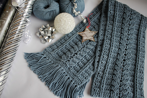 Ravelry: Blissful Cabled Scarf pattern by MJ's Off The Hook Designs