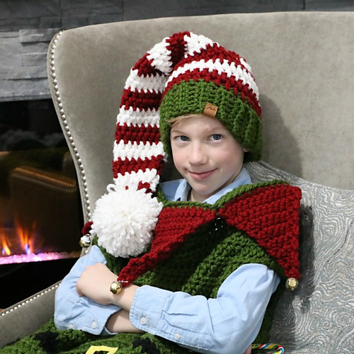 Ravelry: Bulky & Quick Elf Hat pattern by MJ's Off The Hook Designs