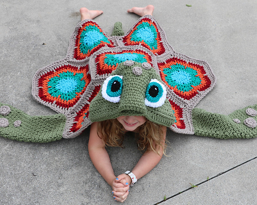 Ravelry: Hooded Sea Turtle Blanket pattern by MJ's Off The Hook Designs
