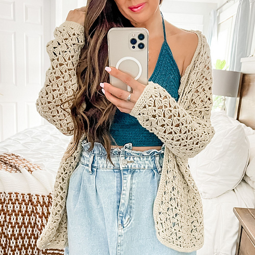 Ravelry: Lacy Spring Cardigan pattern by MJ's Off The Hook Designs