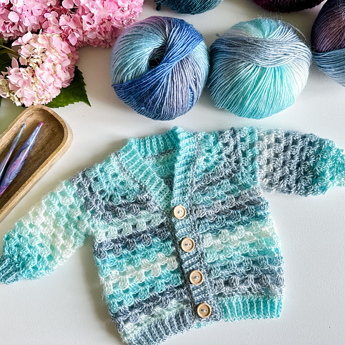 Ravelry: Mini Pop Cardigan pattern by MJ's Off The Hook Designs