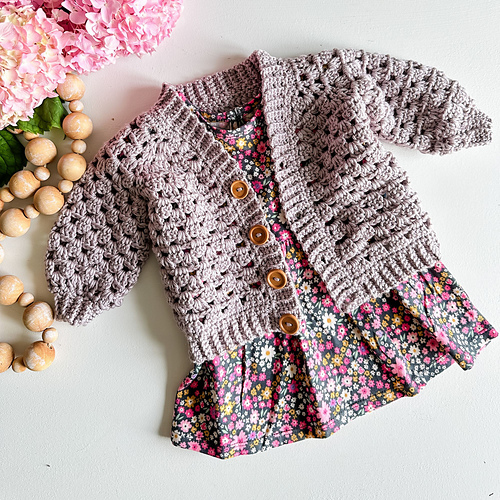 Ravelry: Mini Pop Cardigan pattern by MJ's Off The Hook Designs