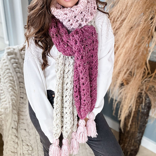 Ravelry: Colour Block Granny Scarf pattern by MJ's Off The Hook Designs