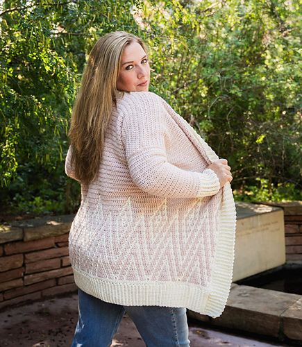 Ravelry: Diamond Drift Cardigan pattern by MJ's Off The Hook Designs